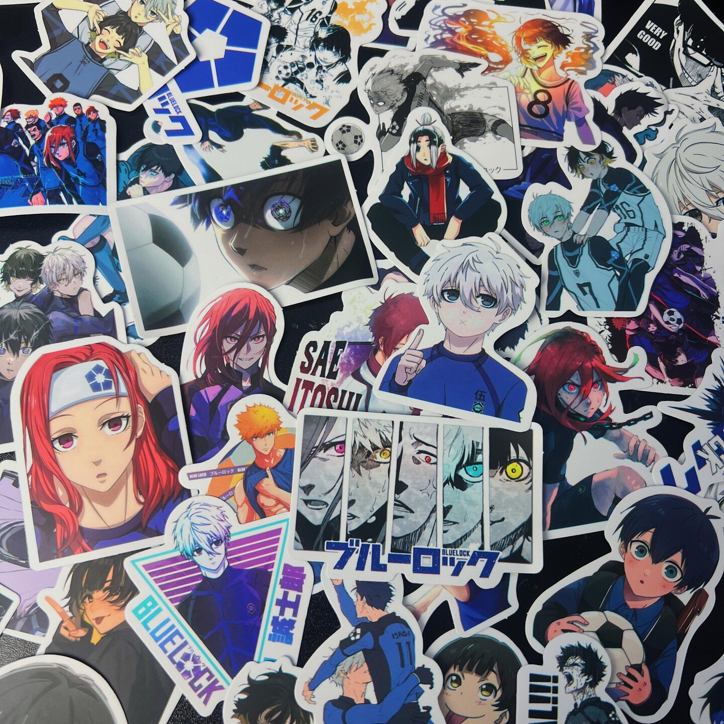 Blue lock stickers, 50 assorted Blue lock anime stickers, waterproof ...