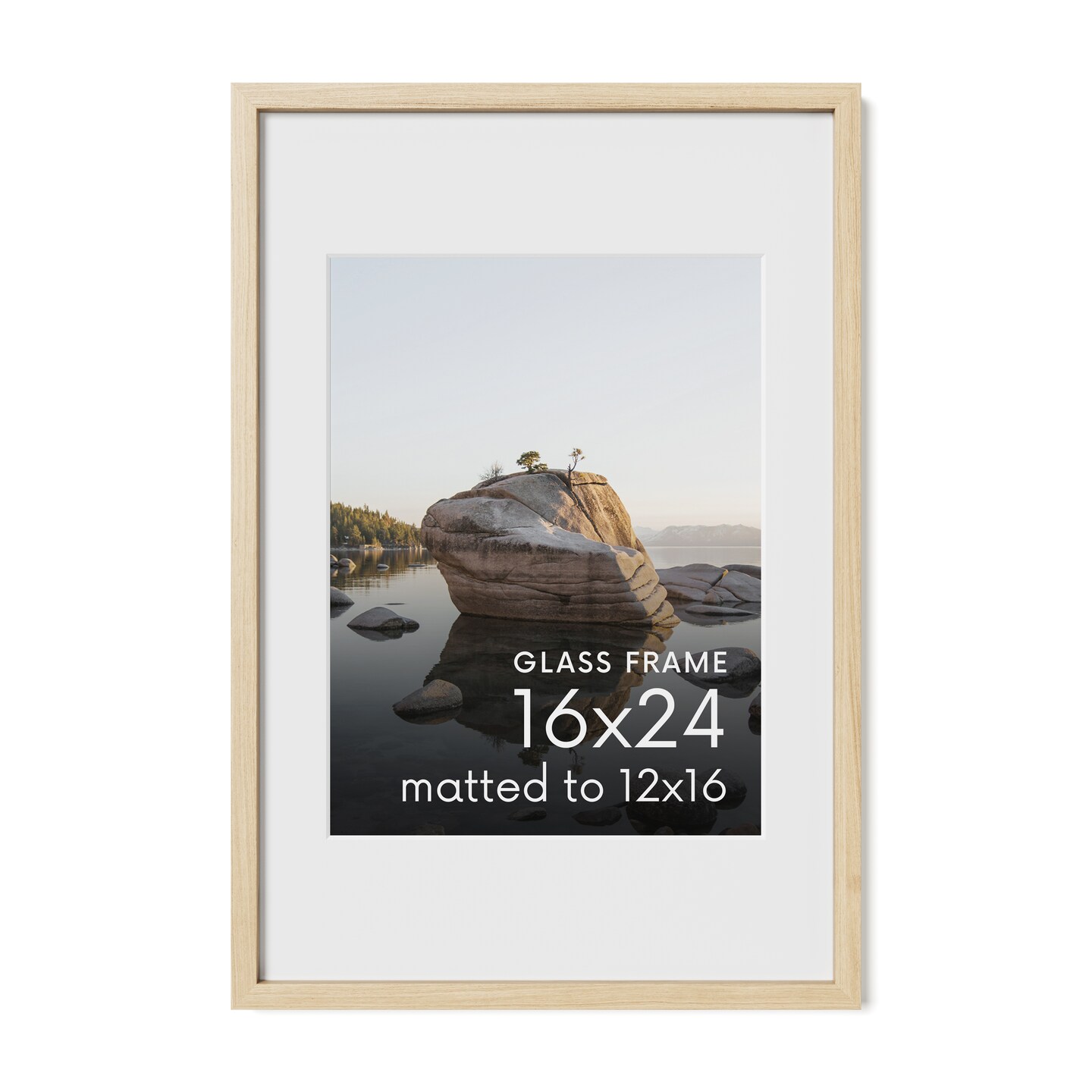 Haus and Hues Oak Wood Picture Frames Matted with Real Glass | Michaels