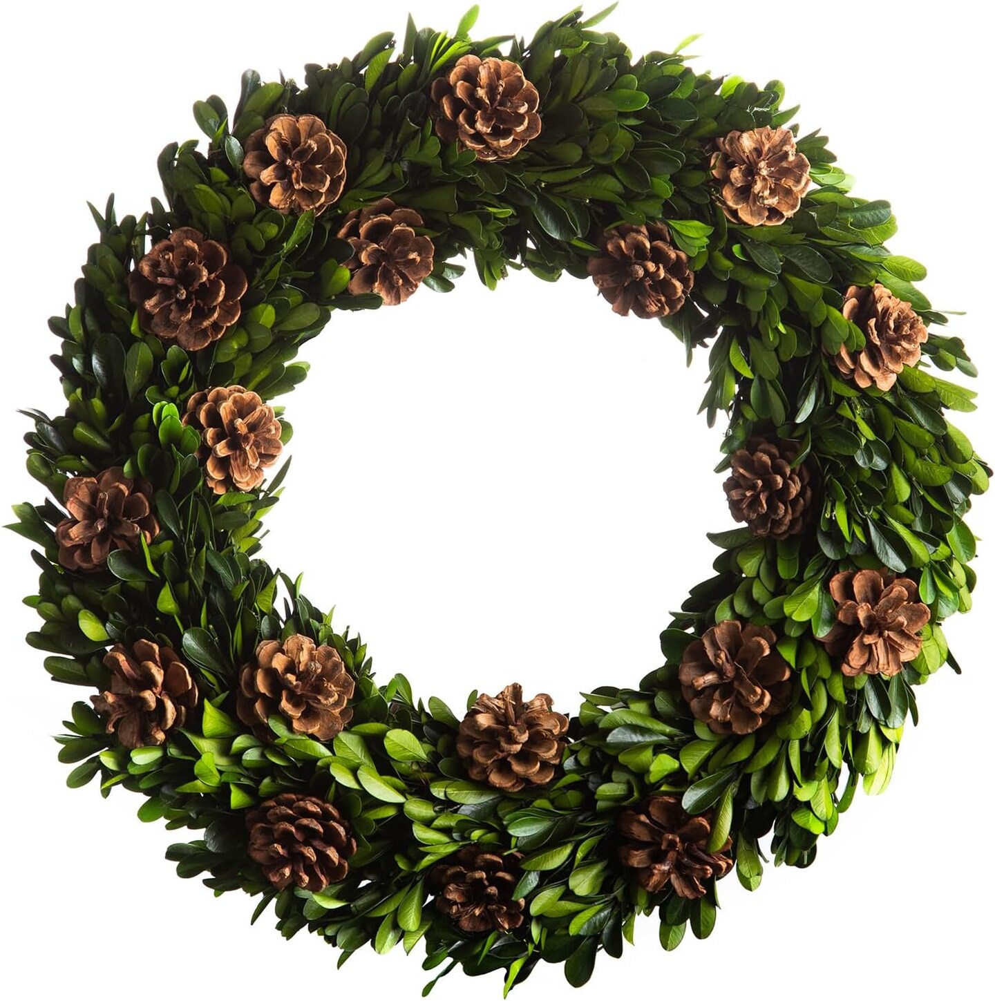 12 Boxwood Wreath with Pine Cone | Michaels