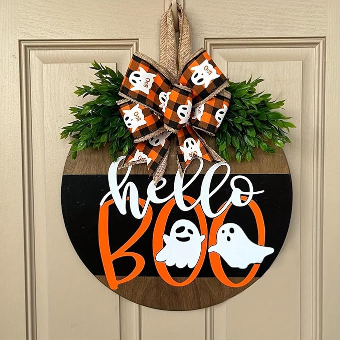 Halloween Welcome Sign Decorations, Halloween Welcome Hanging Sign for ...