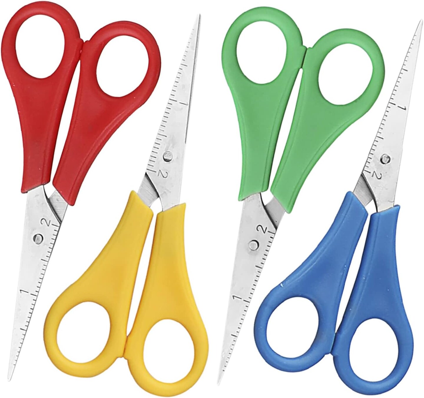 Kids Scissors 4 Count Pointed Kids Scissors right and left-handed ...