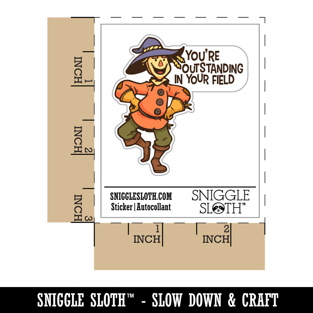Water Bottle Sticker Set You're Outstanding In Your Field Scarecrow ...