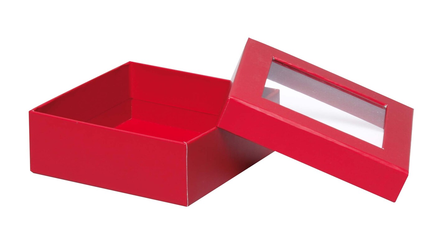 Red Window Rigid Gourmet Gift Box | Michaels