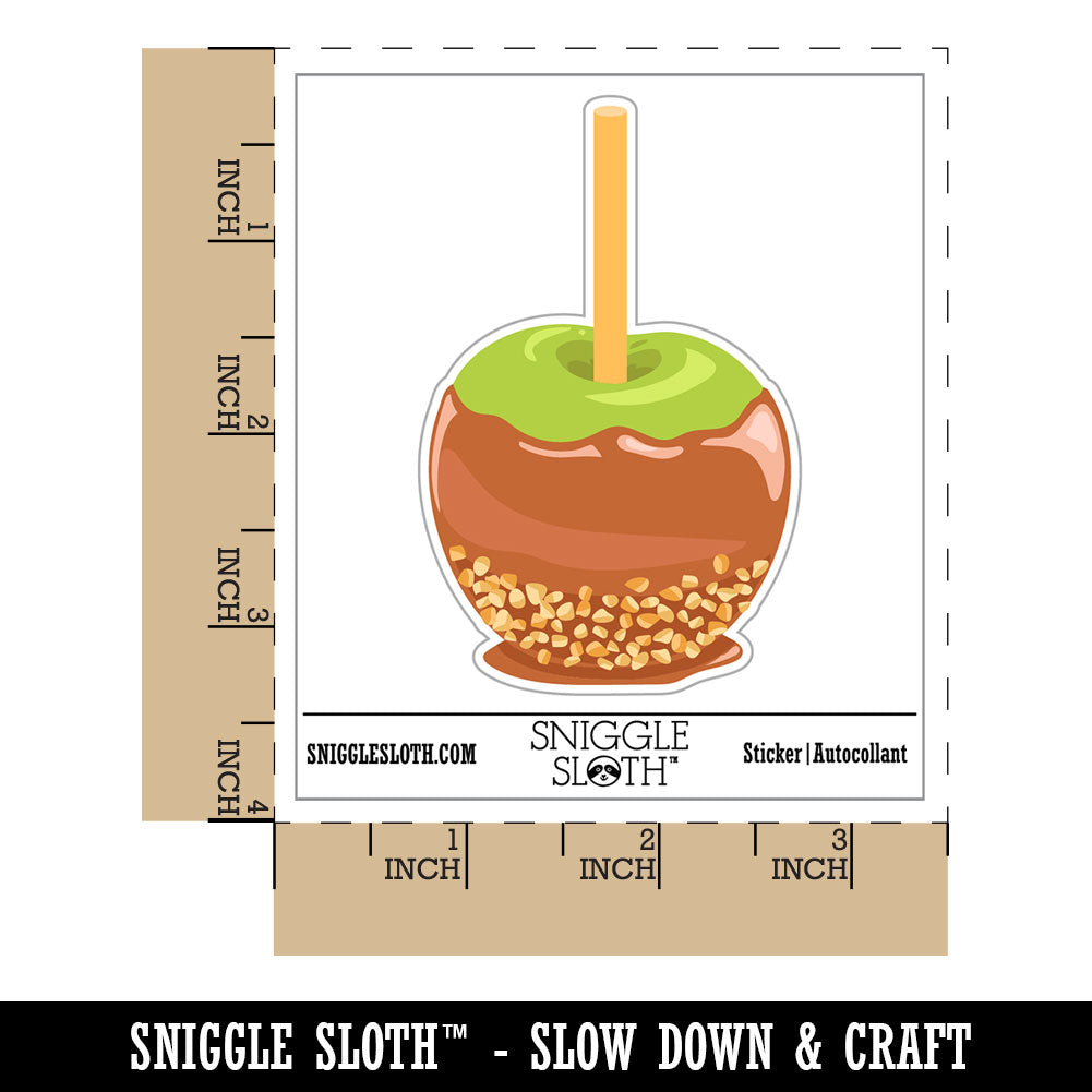 Water Bottle Sticker Set Caramel Apple Dessert Candy Food Peanuts Cute ...