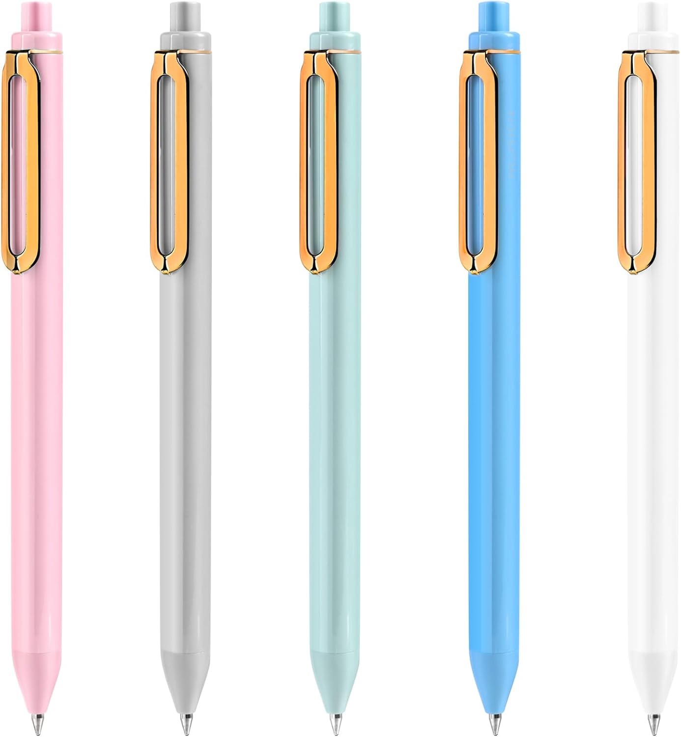 Aesthetic Gel Pens, 0.5 mm Fine Point Black Ink Pens, Quick Dry Smooth ...