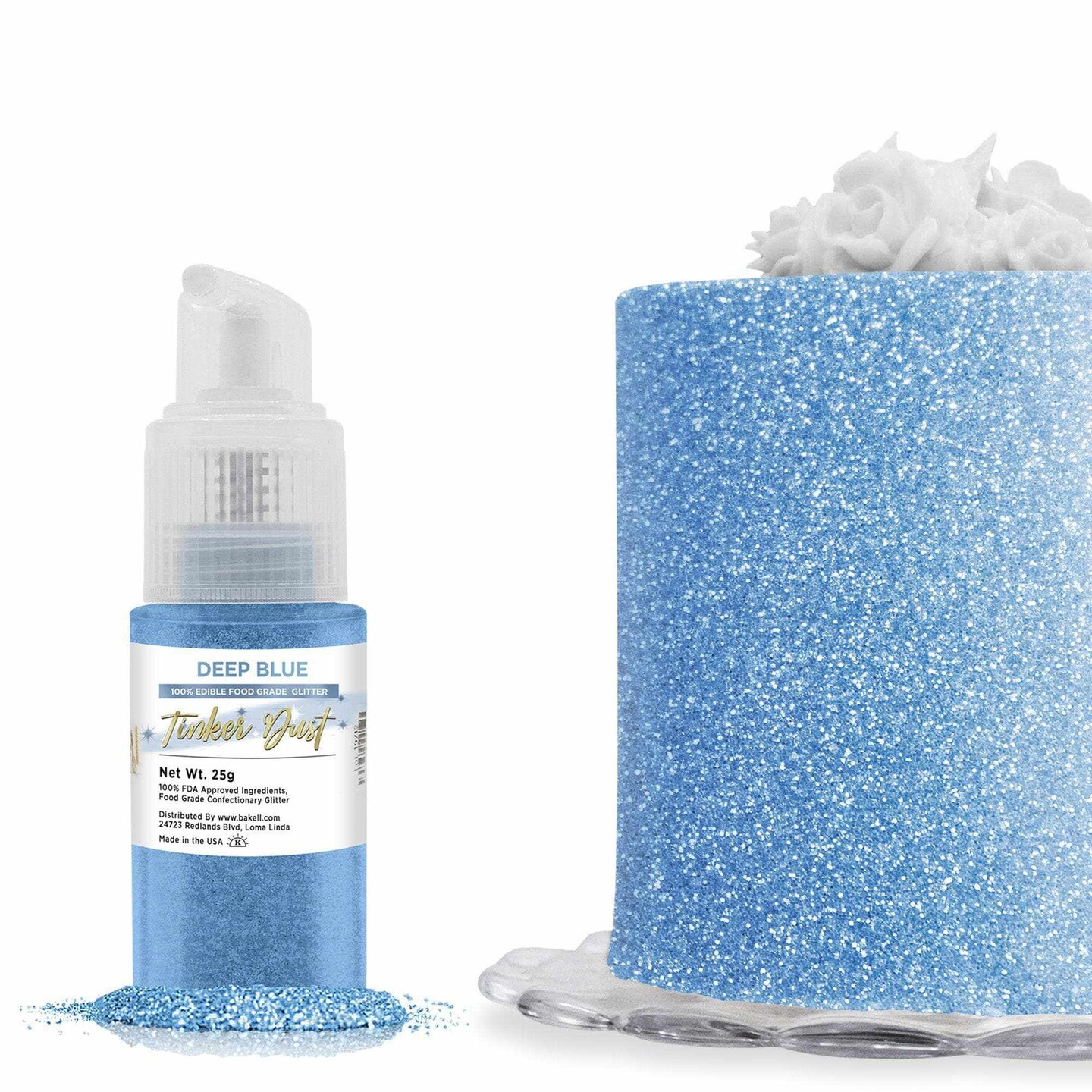 Deep Blue Edible Glitter Spray 25g Pump | Tinker Dust® | Michaels