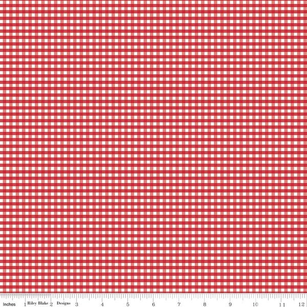 1/8" Gingham in Red (c440-80 red) | Gingham | Riley Blake Designs ...