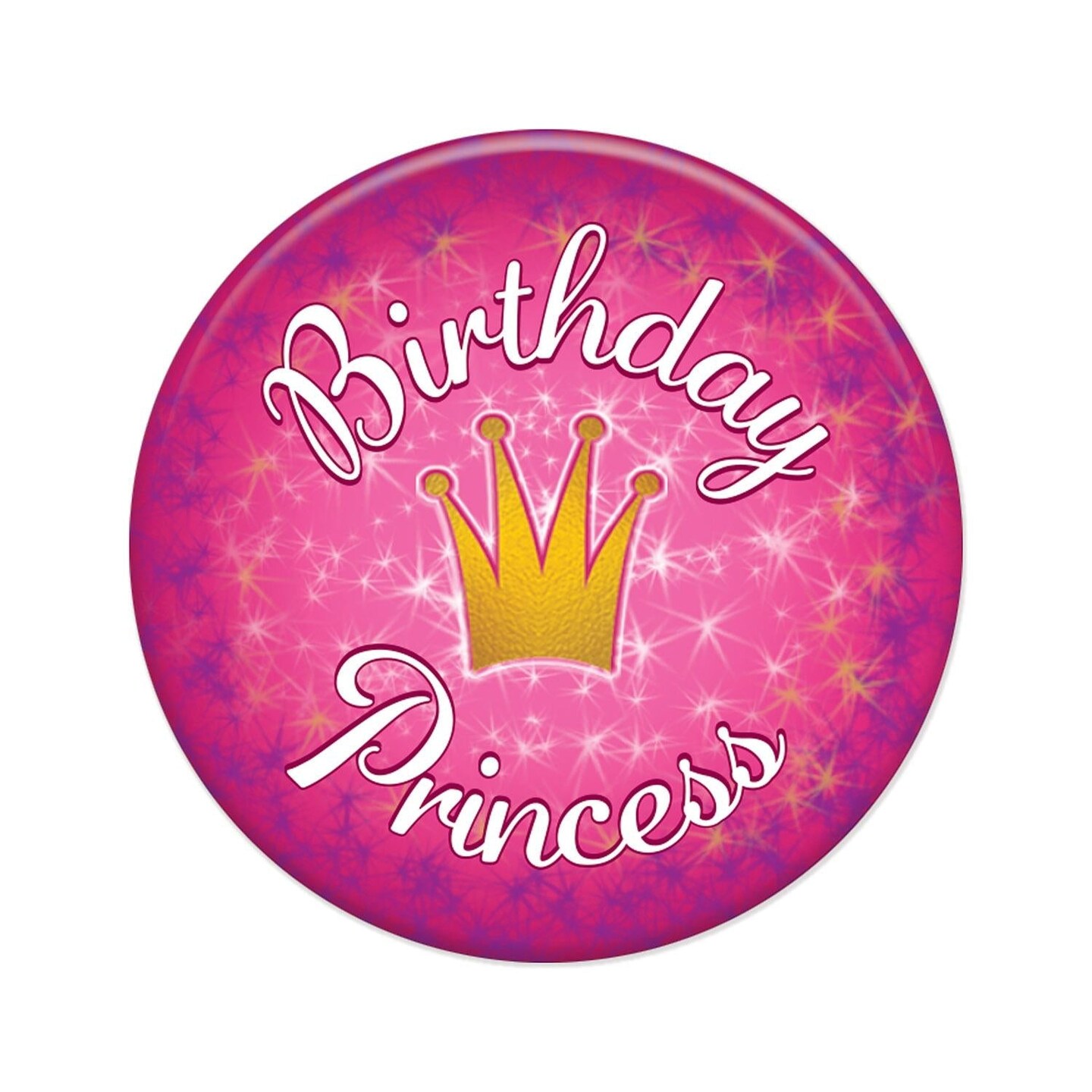 6 Pack Beistle Birthday Princess Button | Michaels