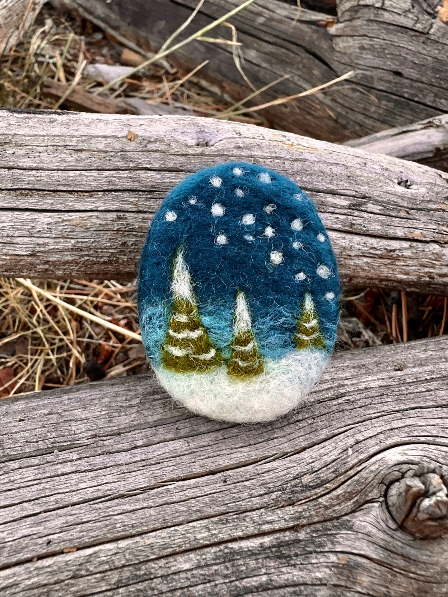 Winter Wonderland Brooch Pin Needle Felting Kit, Beginner to Expert ...