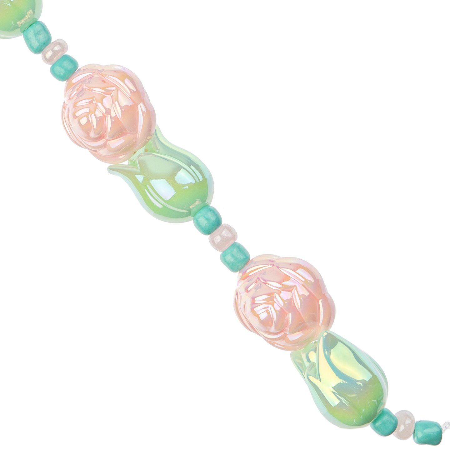 John Bead Super Cute Green Yellow Acrylic 5