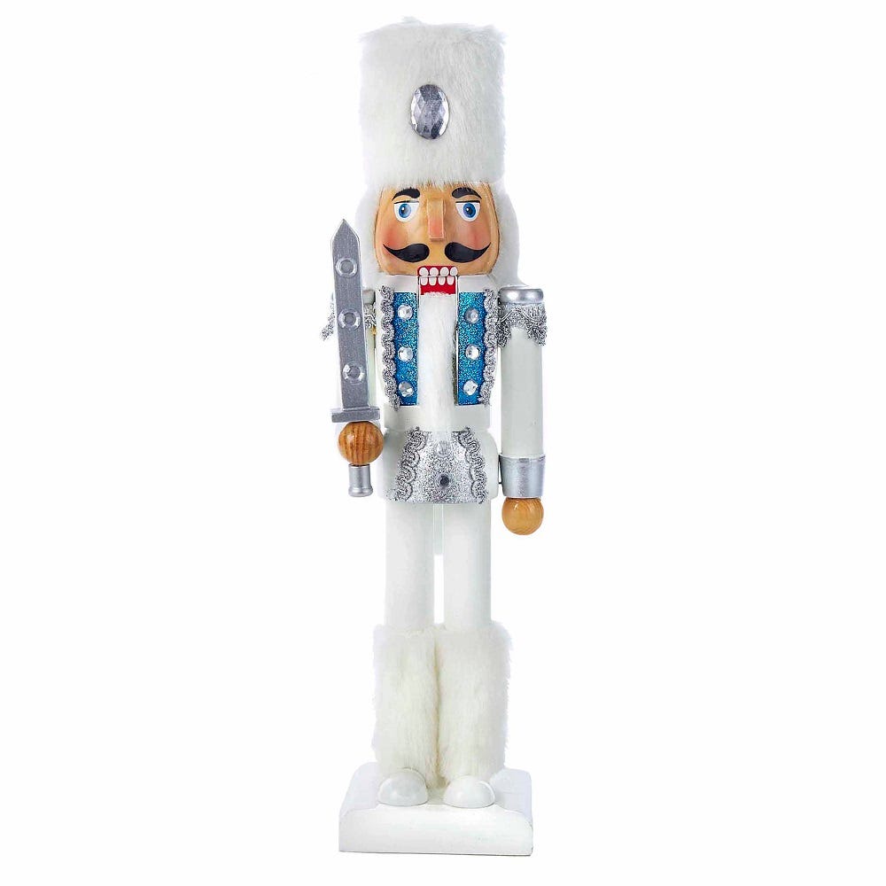 Kurt Adler 15-Inch White Russian Nutcracker | Michaels