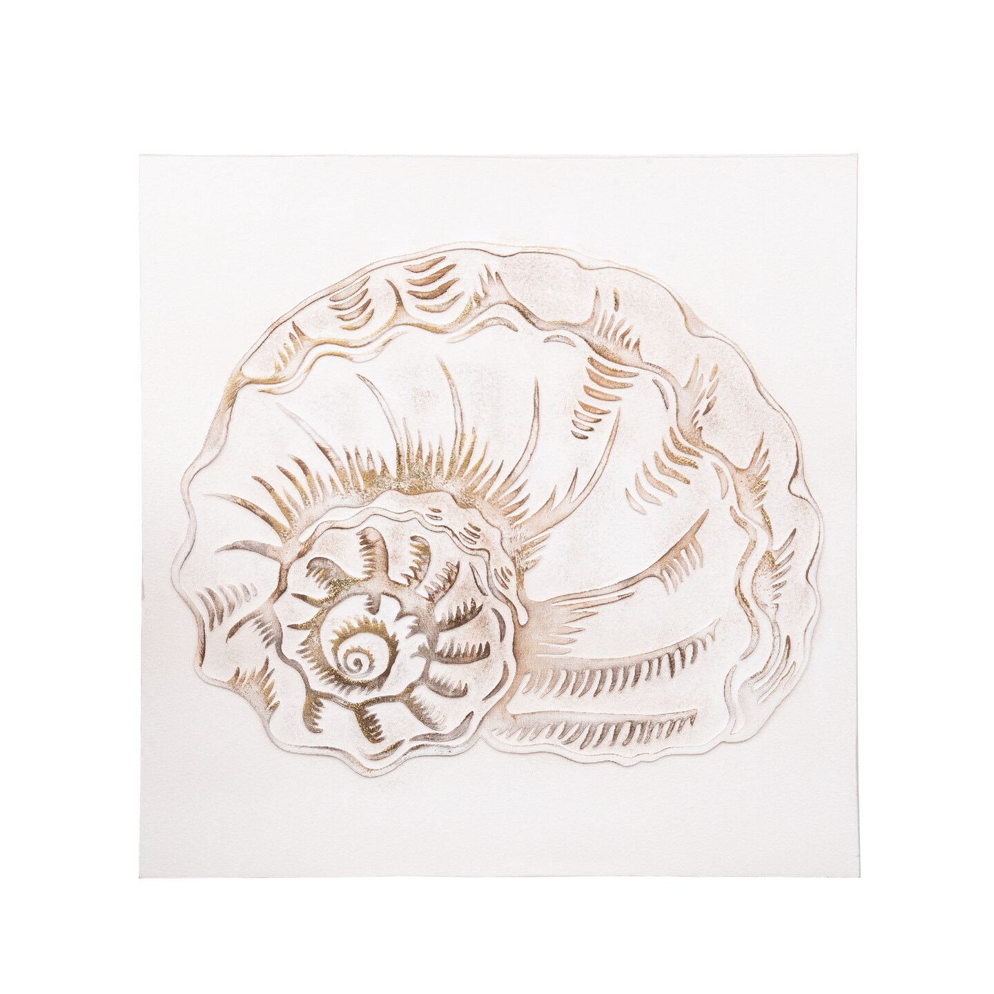 Fan Shell Wall Art 23.62 x 23.62 x 1.18 Inches. | Michaels