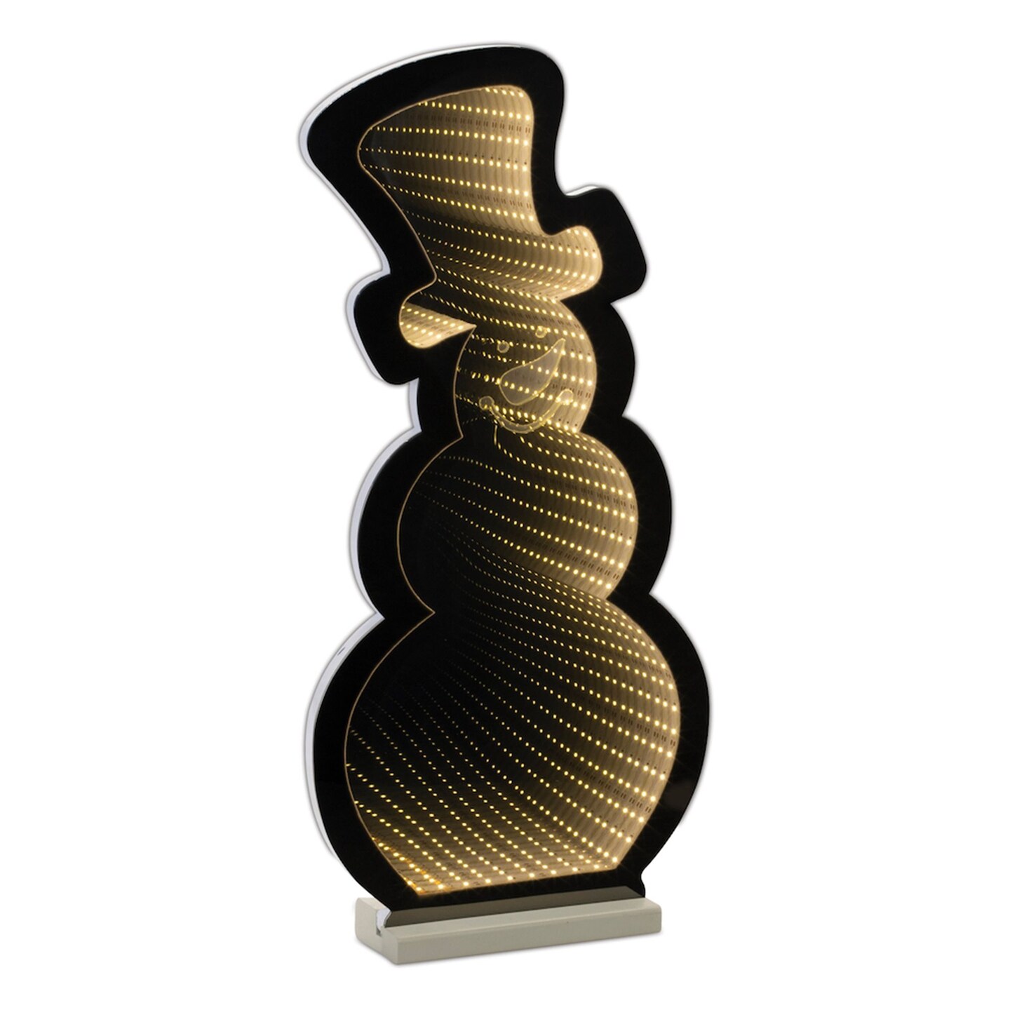 Melrose LED 3D Snowman Christmas Infinity Mirror - 24" | Michaels