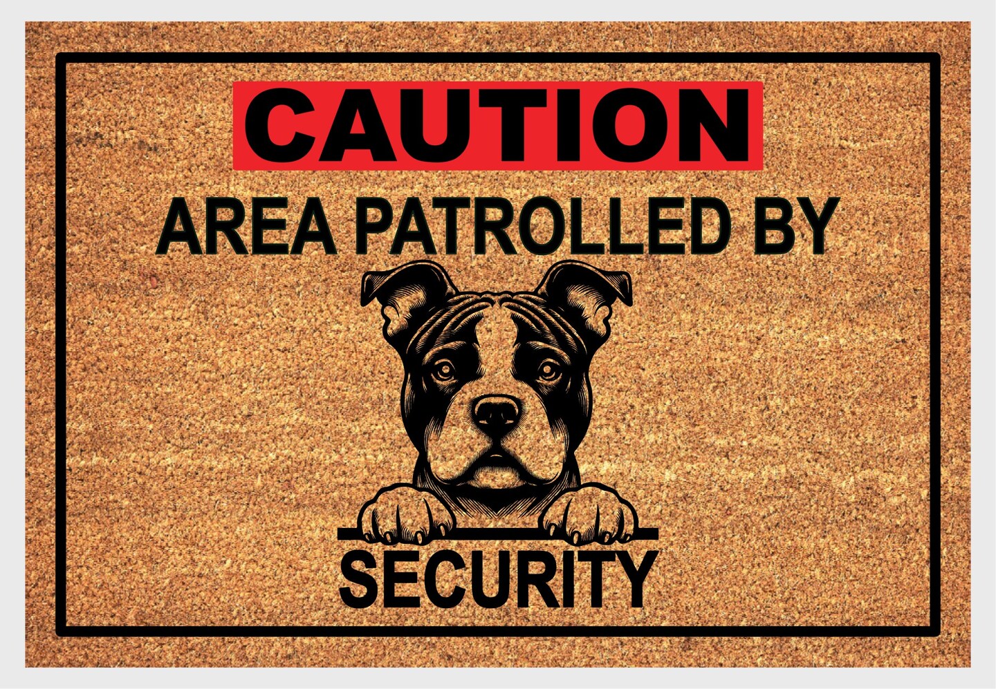 American Bully Security Doormat No.4 - American Bully Welcome Mat - 3 ...