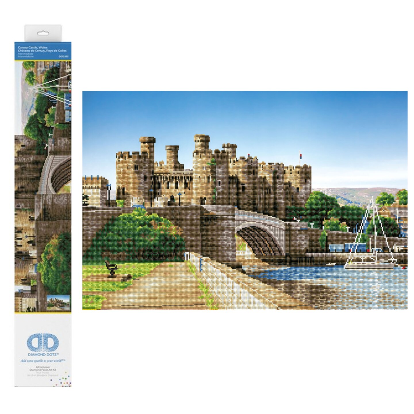 Diamond Dotz Conwy Castle Wales Landscape Diamond Painting Kits for ...