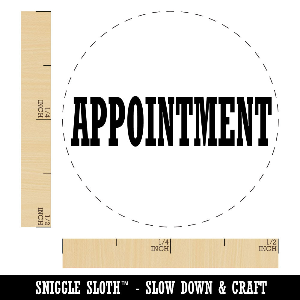 Appointment Bold Font Rubber Stamp for Stamping Crafting Planners ...