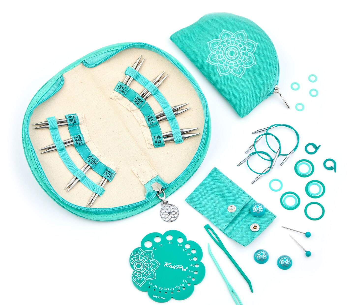 KnitPro-Mindful Generosity Interchangeable Lace Ndle Set 2"-8 Pair Of ...
