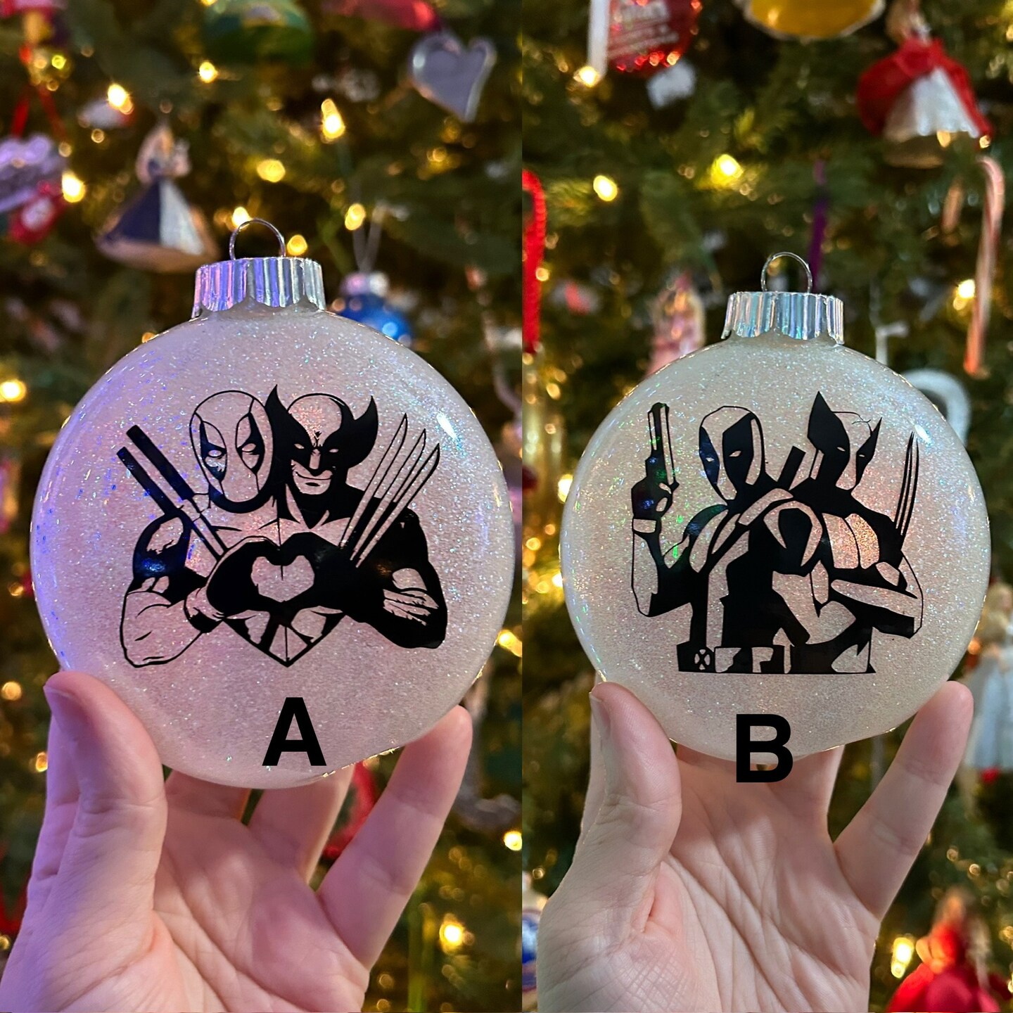 Handmade “Deadpool and Wolverine” Christmas Ornament! See Details ...