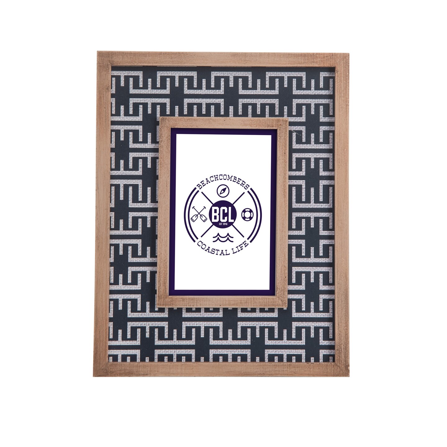 Indigo Geo Wood Composite Picture Frame | Michaels