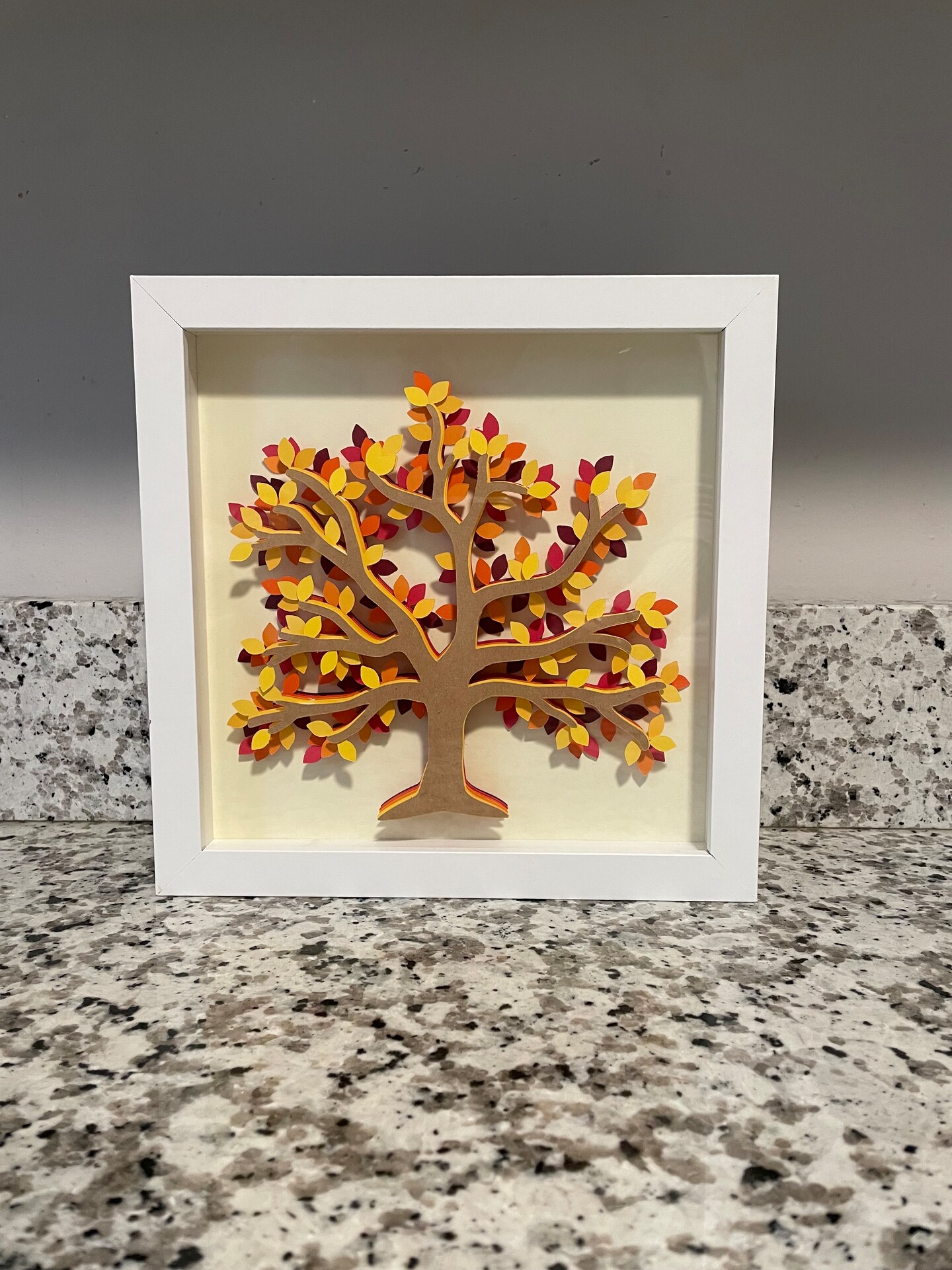 Fall tree, 3D layered shadow box | MakerPlace by Michaels