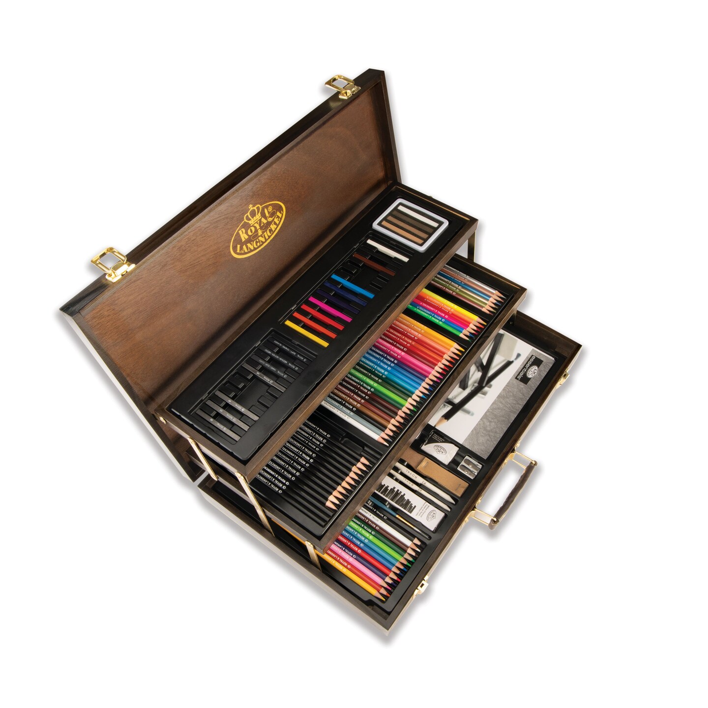 RSET-ART4452 | 115 Piece Sketching & Drawing Espresso Art Set | Michaels