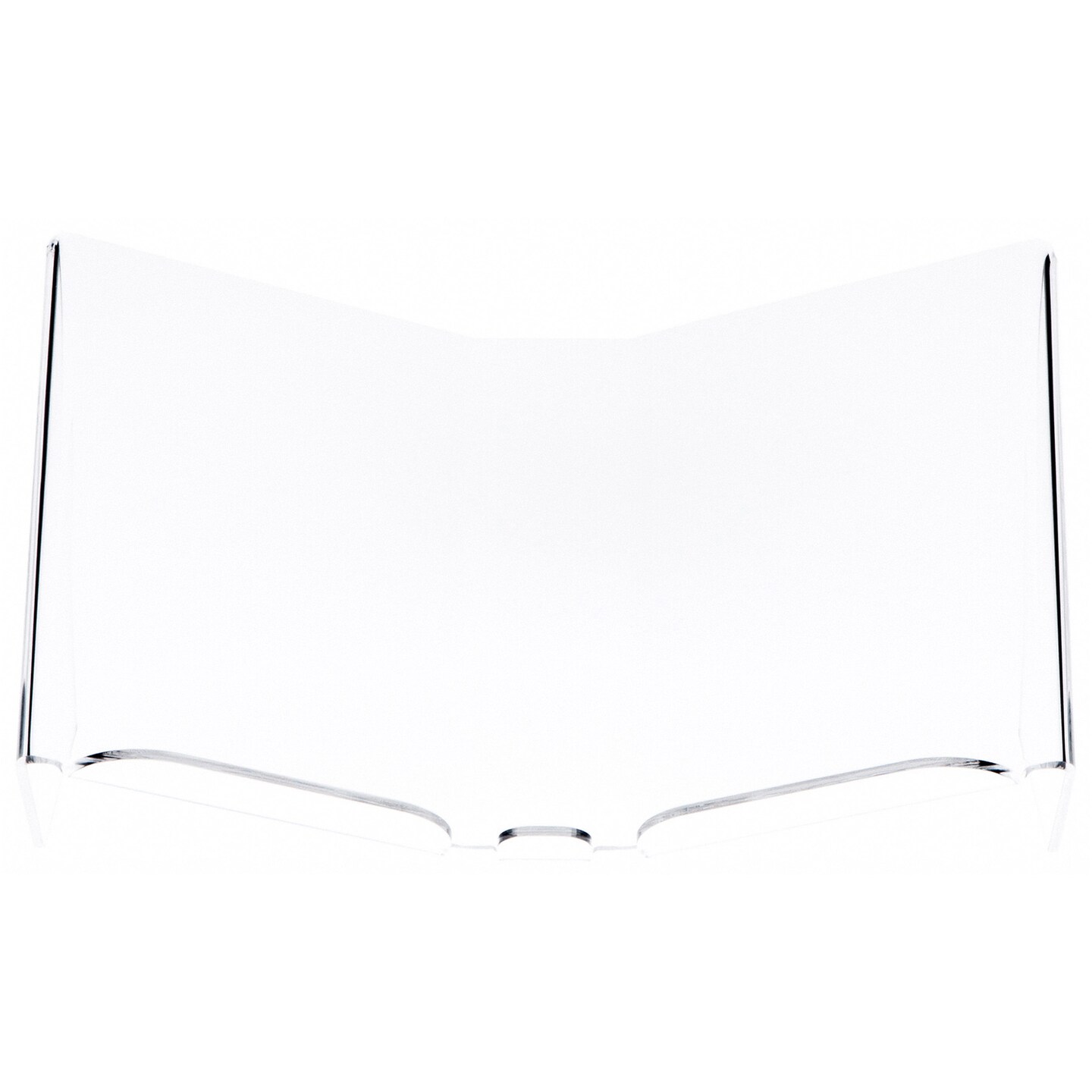 Plymor Clear Acrylic Open Book Display Stand with 1" Ledge, Tilted ...