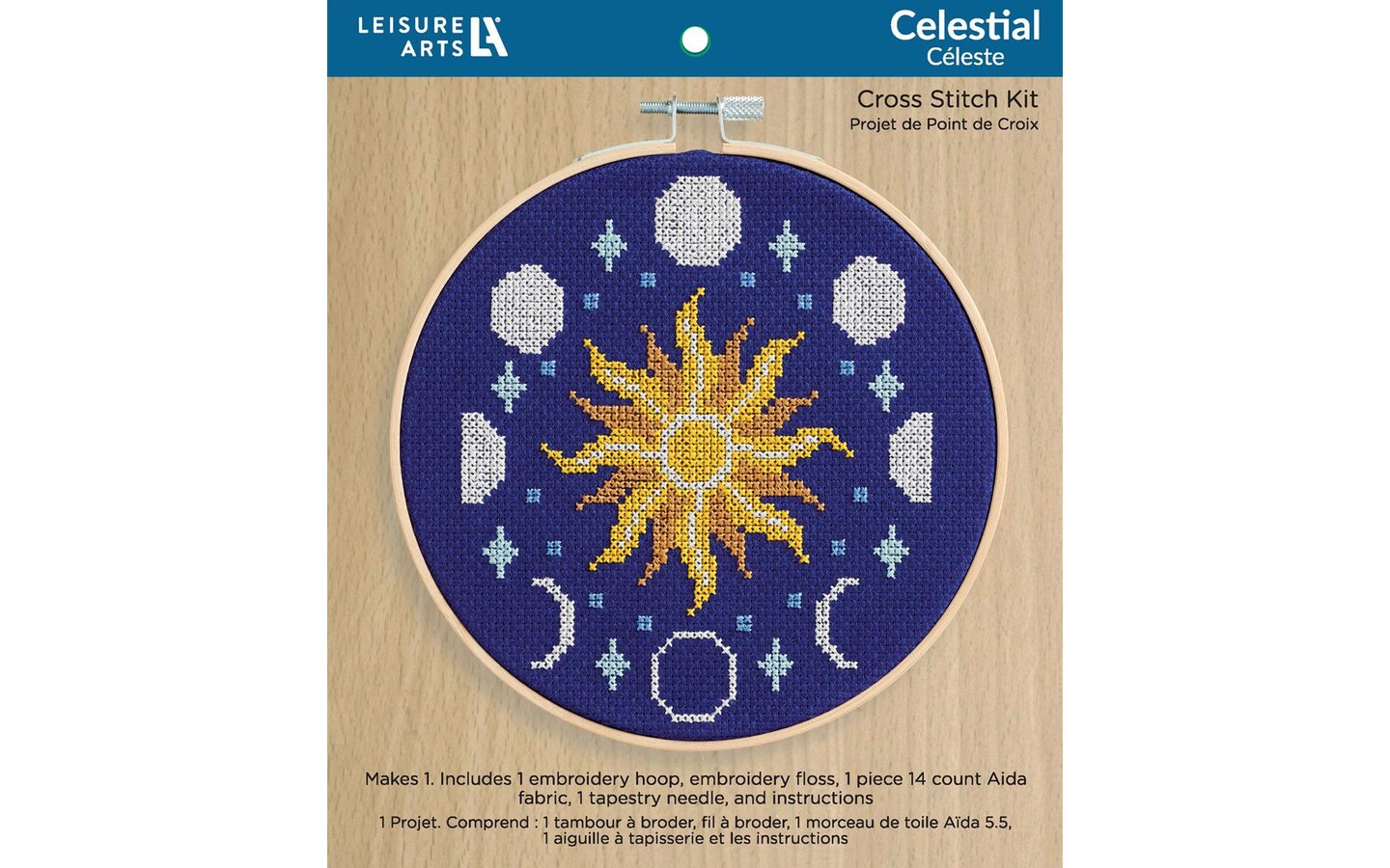 Leisure Arts Kit Cross Stitch 6" Celestial | Michaels