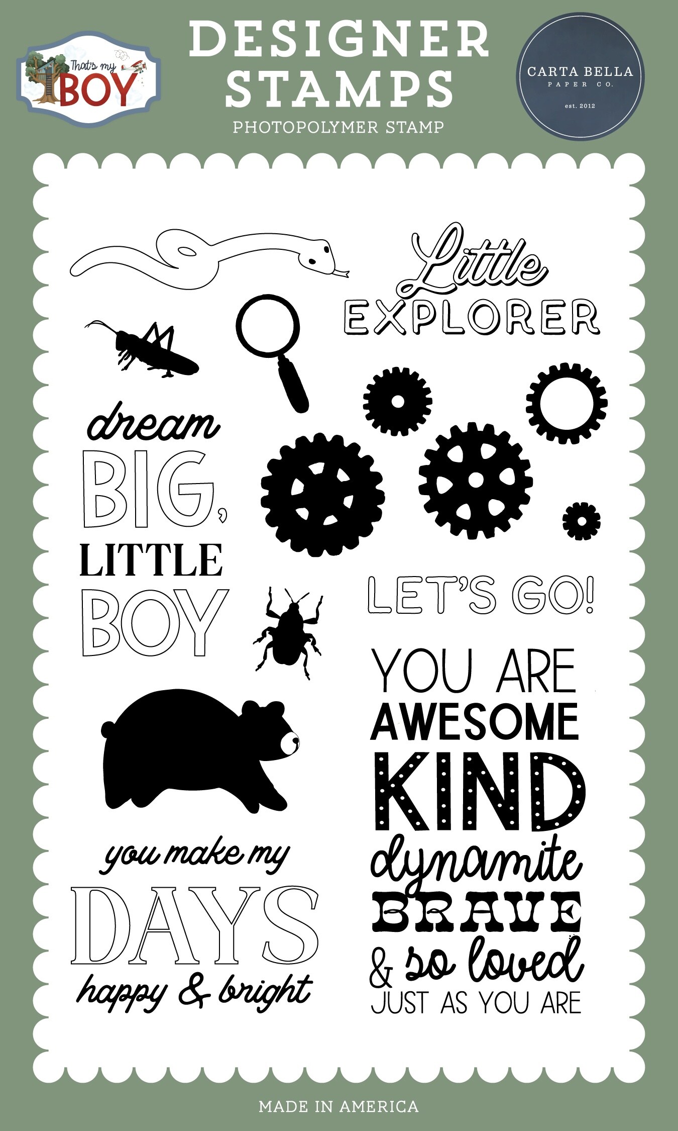 That's My Boy Stamp Set-Just As You Are | Michaels