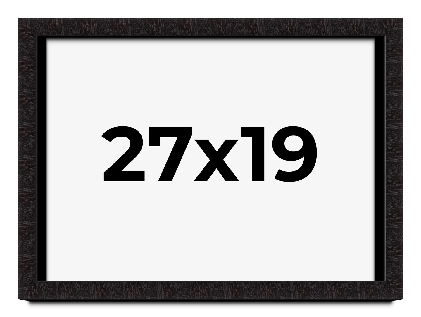Modern Shadow Box 1" Depth Black Picture Frame - UV Acrylic, Backing ...