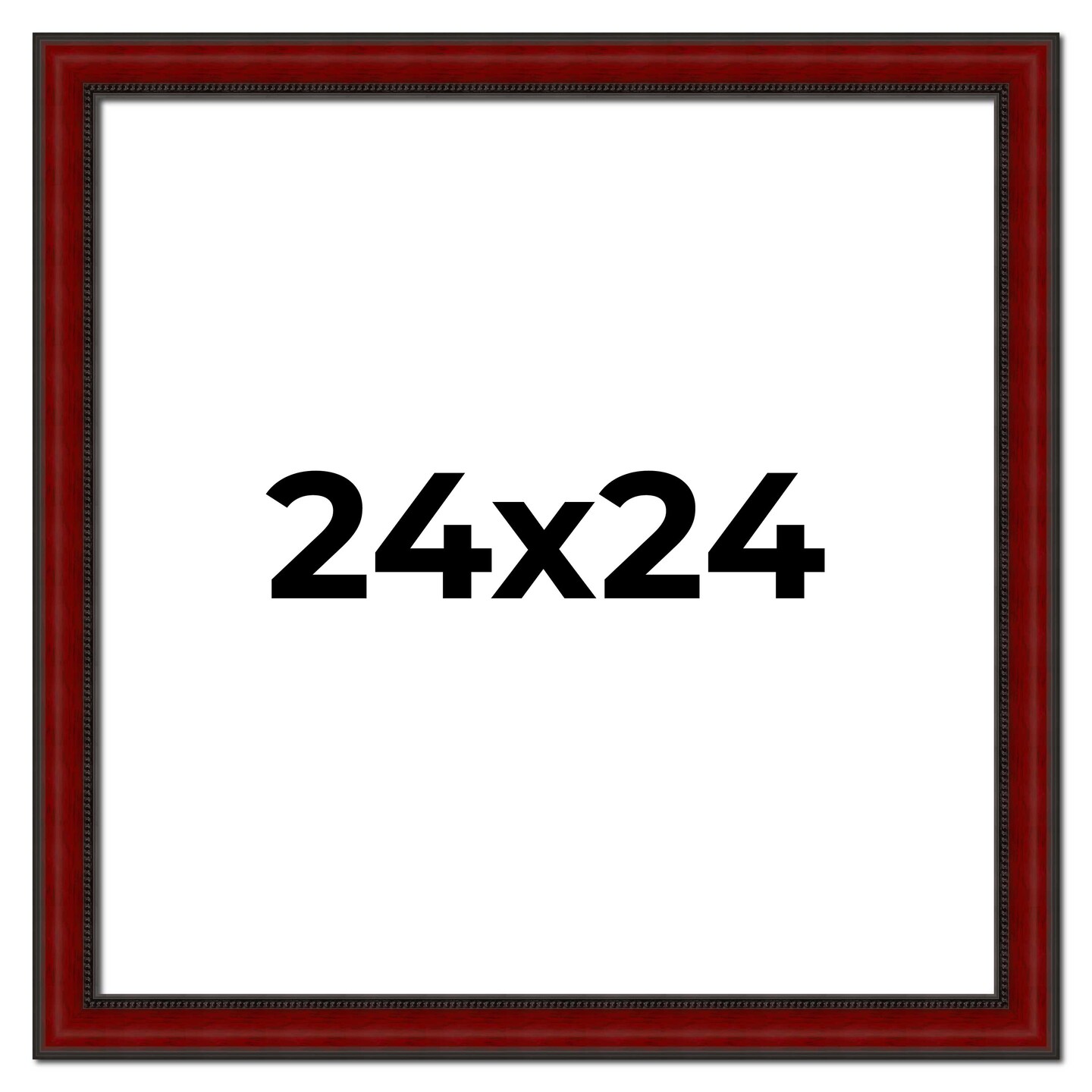 Square Weathered Red Picture Frame - UV Acrylic, Foam Board Backing ...