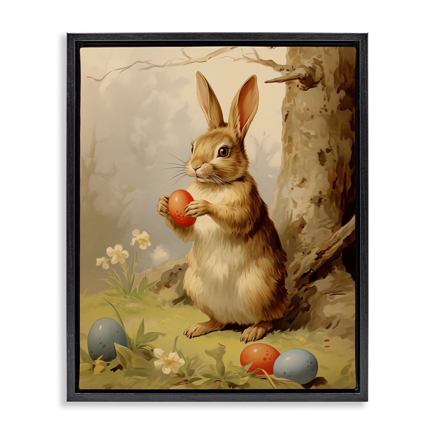 Stupell Industries Easter Bunny in Nature Floating Frame By Arlington ...