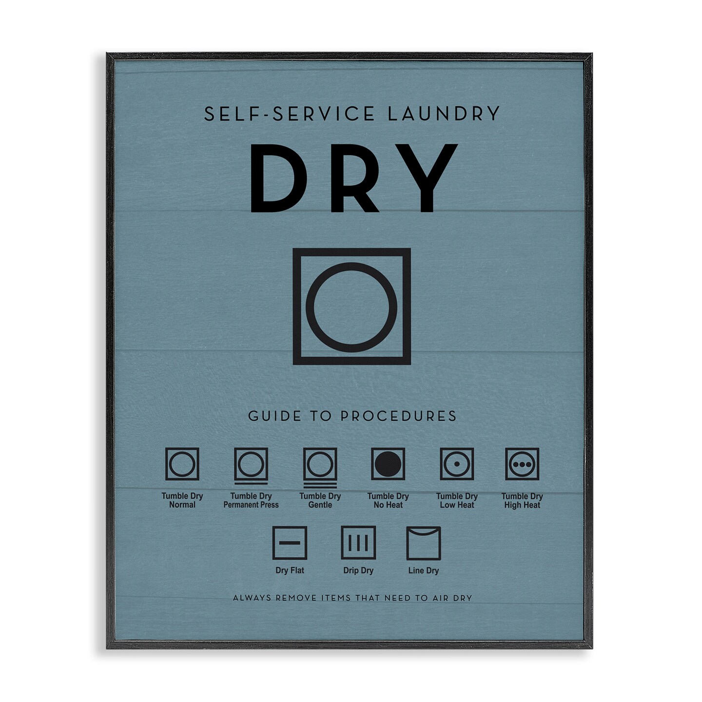 Stupell Industries Laundry Dryer Symbols Framed Giclee By Lettered and Lined | Michaels