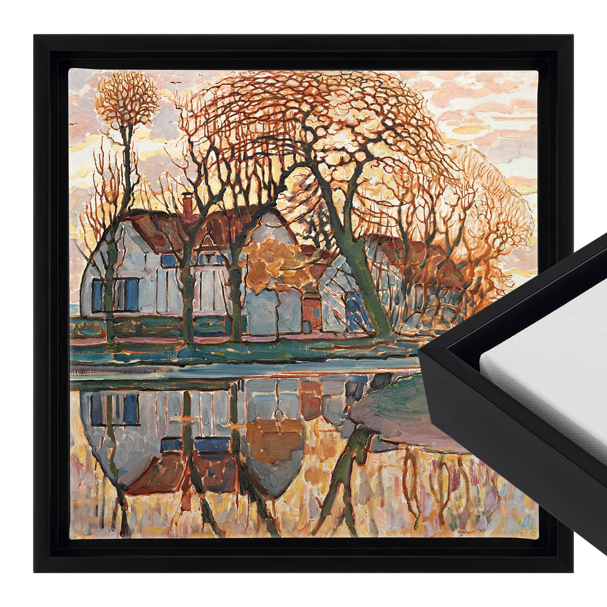 Cardinali Renewal Core Floater Frame, Black, 10X10", For 1-1/2" Deep ...
