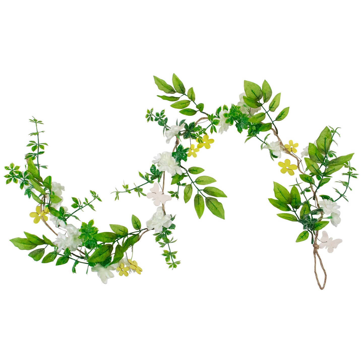 Northlight 4' White Floral and and Mixed Foliage Spring Garland | Michaels