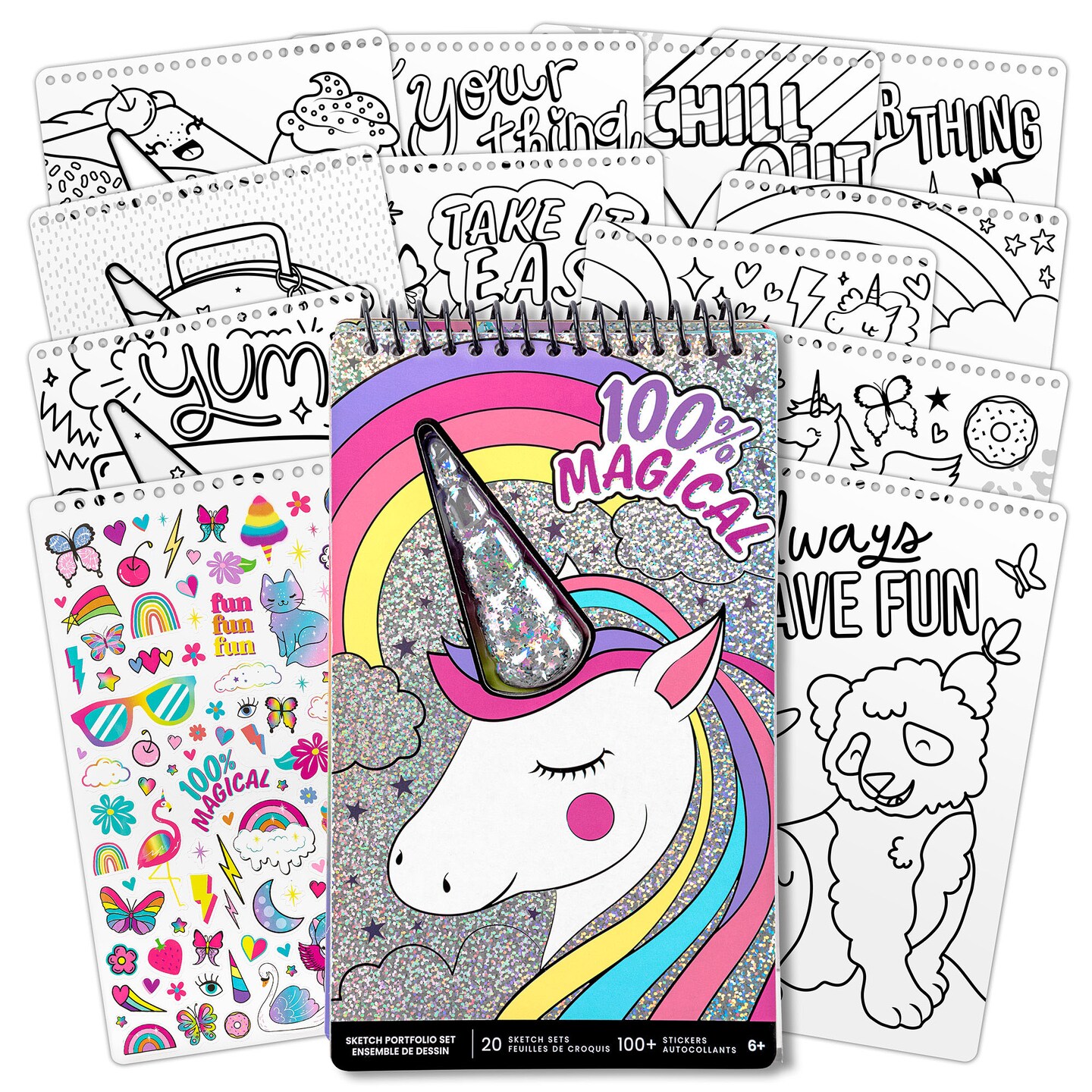 Fashion Angels: Sketch Portfolio Set - Unicorn Fantasy - 20 Page ...