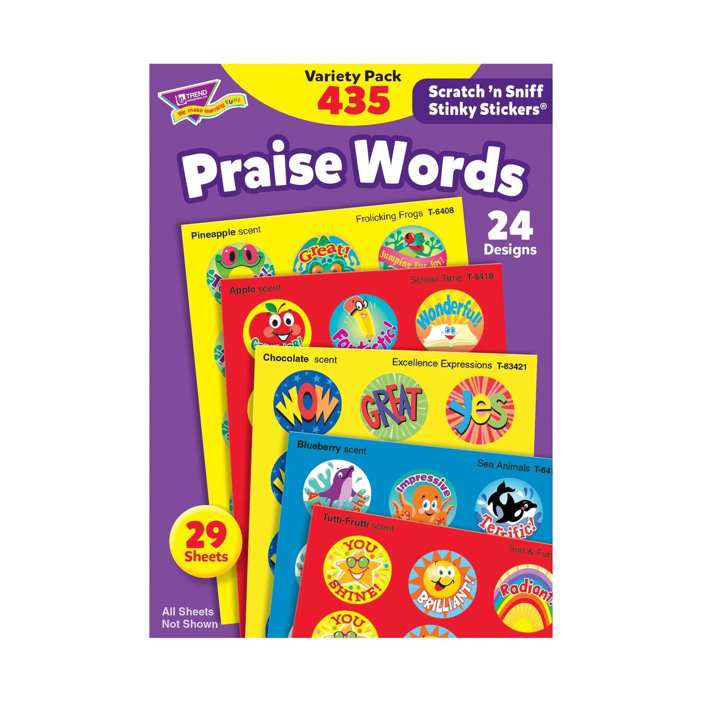 Praise Words Stinky Stickers Variety Pack 435 ct, Color: Multicolor ...