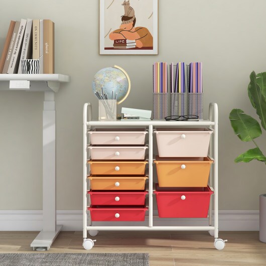 9-Drawer Rolling Storage Cart with Locking Wheels & Metal Frame | Michaels