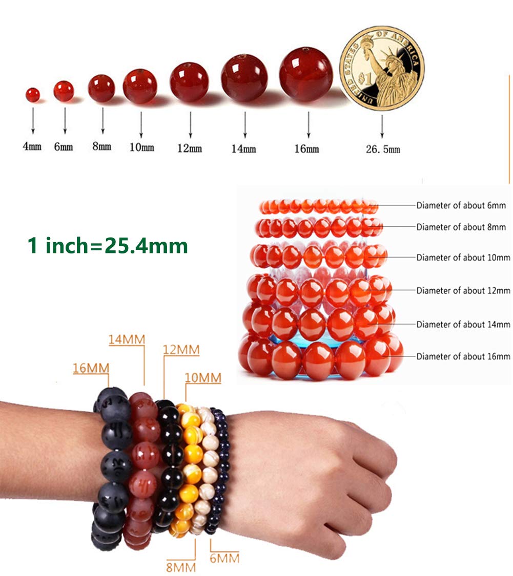 7 Chakra Natural Stone Beads Mixed 100pcs 8mm Round Genuine Real Stone ...