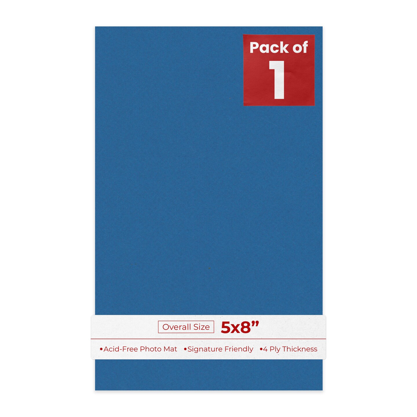 Royal Blue 5x8 Uncut Mat Board - Blank Sheets, No Opening, Color: Blue ...