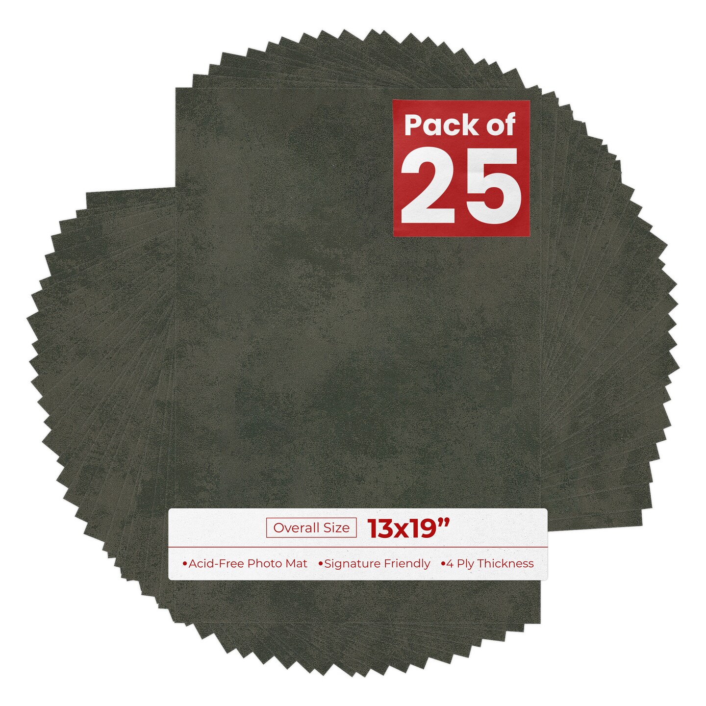 Earthen Gray 13x19 Uncut Mat Board - Blank Sheets, No Opening, Color ...