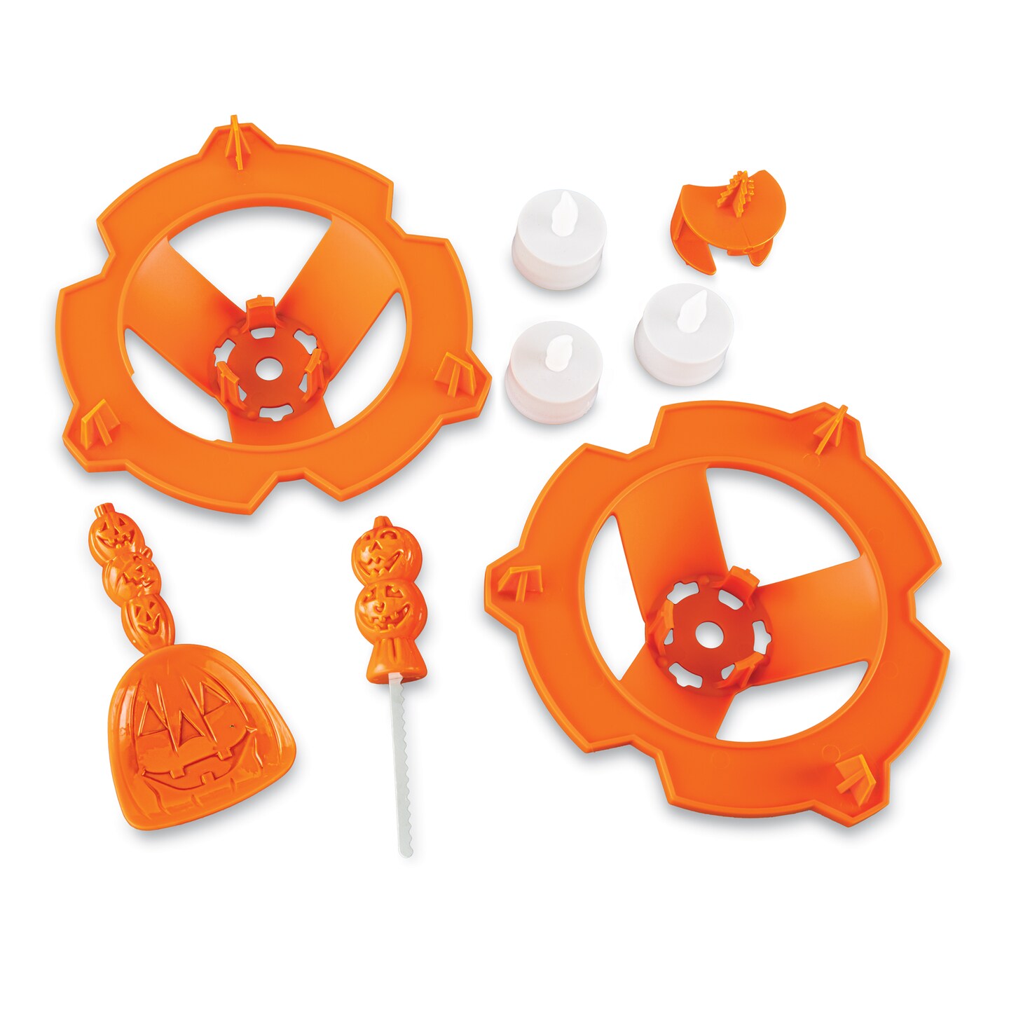 Collections Etc Stack-O'-Lantern Pumpkin Stacking 8-Piece Kit | Michaels