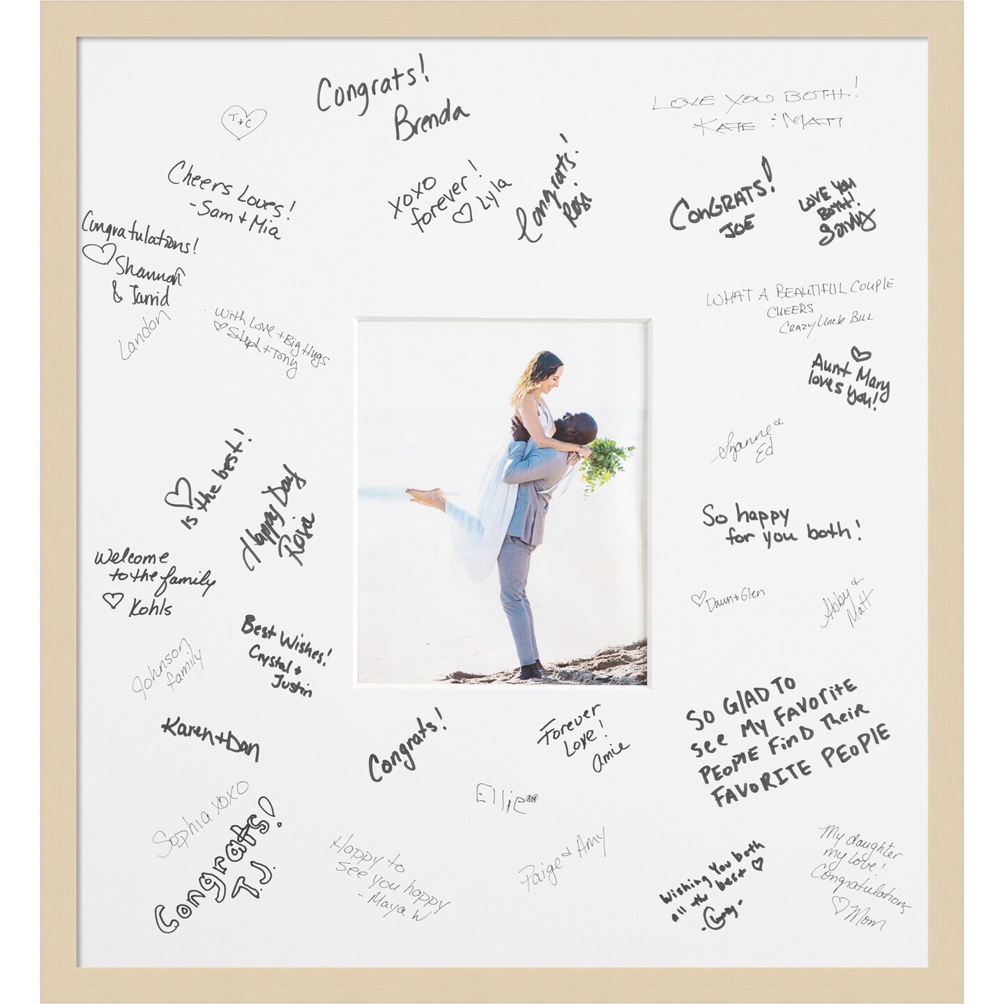Svelte Signature Mat Picture Frame, Photo Frame Wedding Guest Book ...