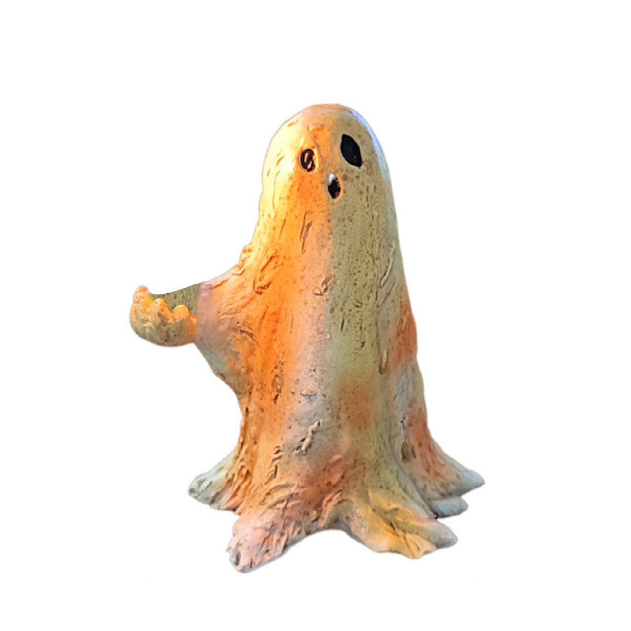 Halloween Ghost Figurine Spooky Candle Flower Swing Ghost Resin Statue ...