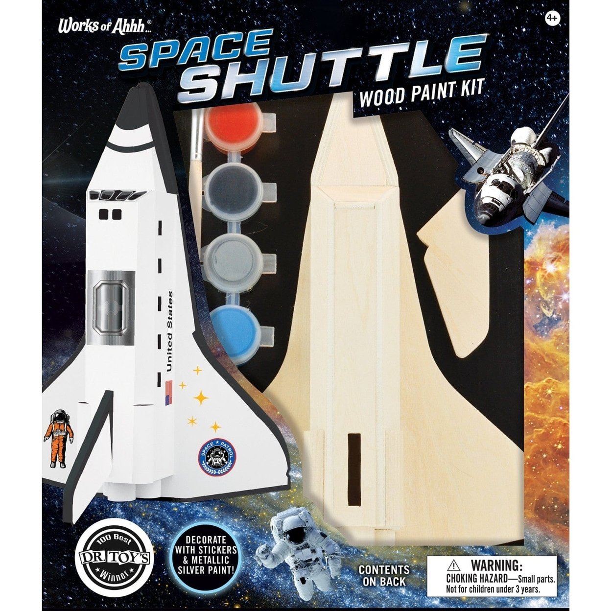 Space Shuttle Discovery Wood Craft Paint Kit Real Wood Art Set For Kids ...