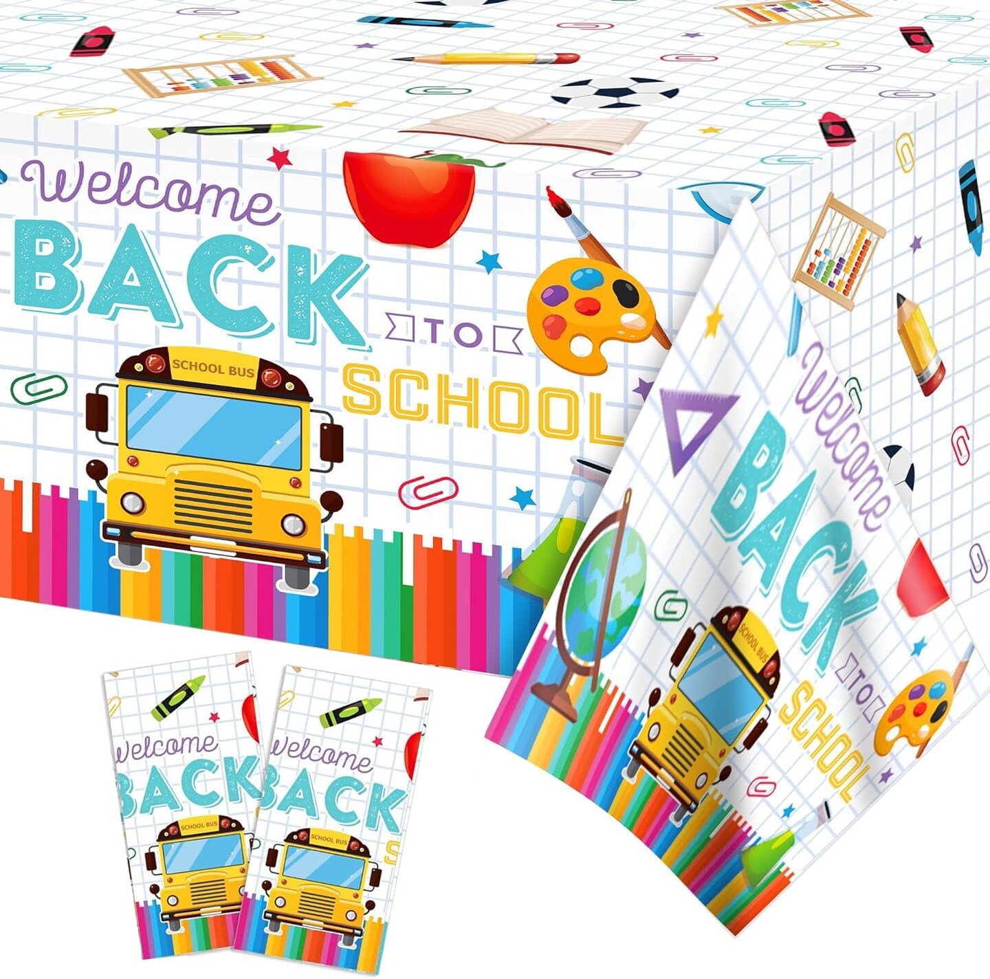 2 Pieces Back to School Party Tablecloths | Michaels