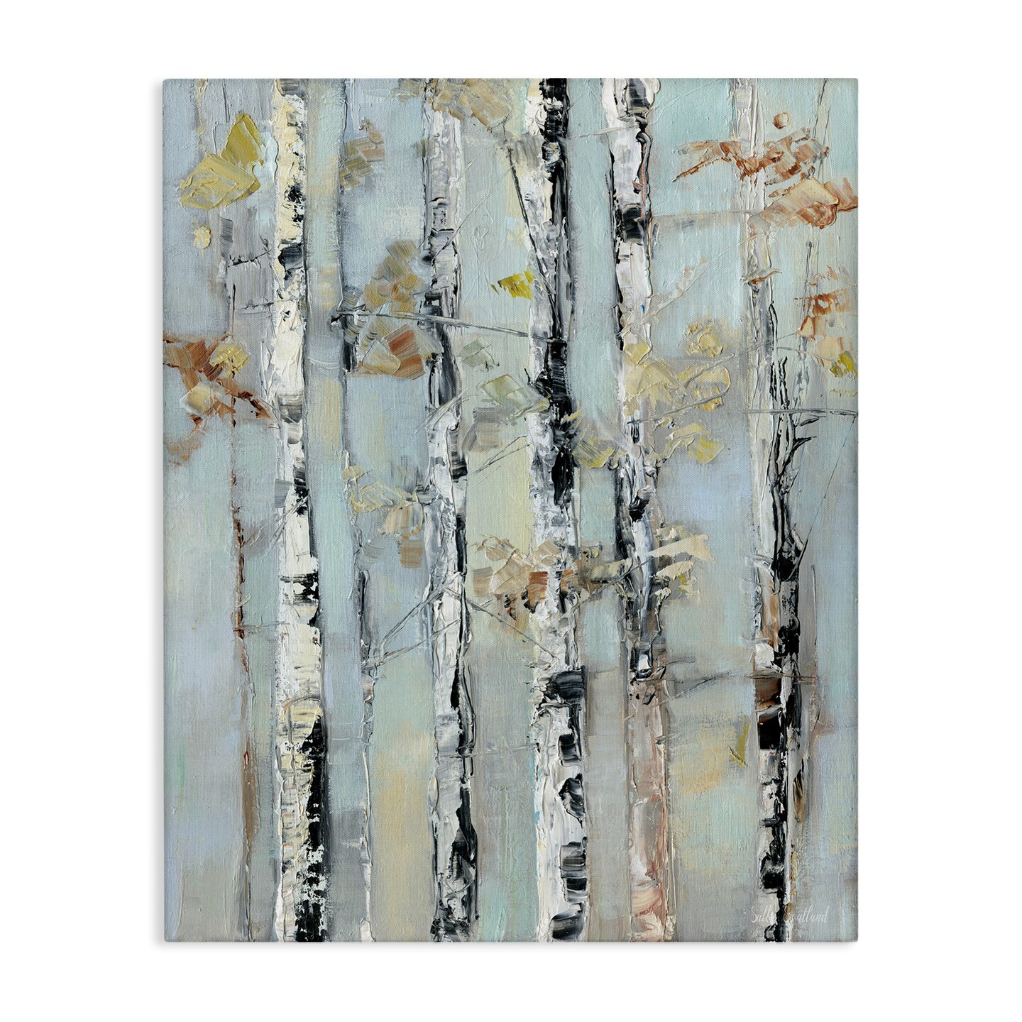 Stupell Industries Autumn Birch Trees Canvas By Sally Swatland | Michaels