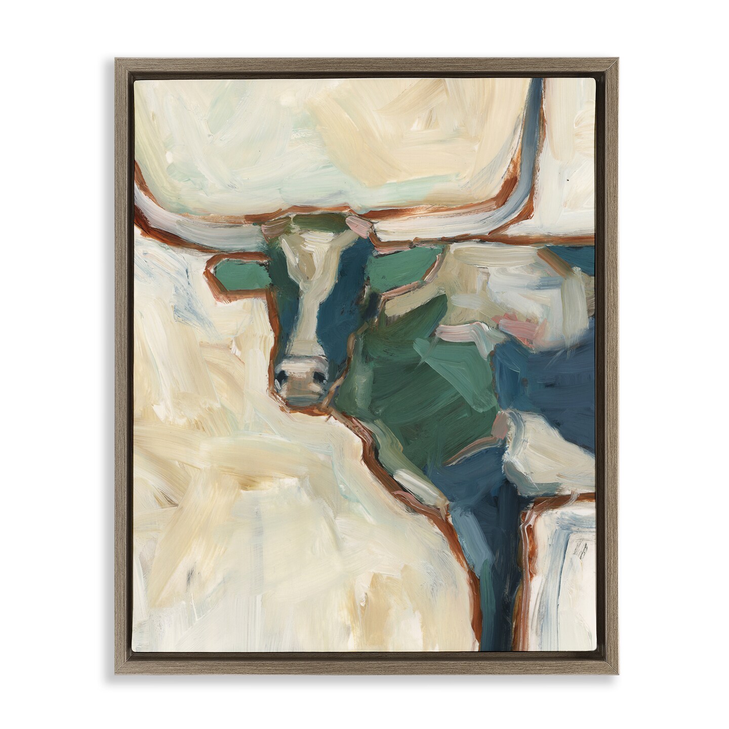 Stupell Industries Western Pop Cattle Floating Frame By Ethan Harper ...