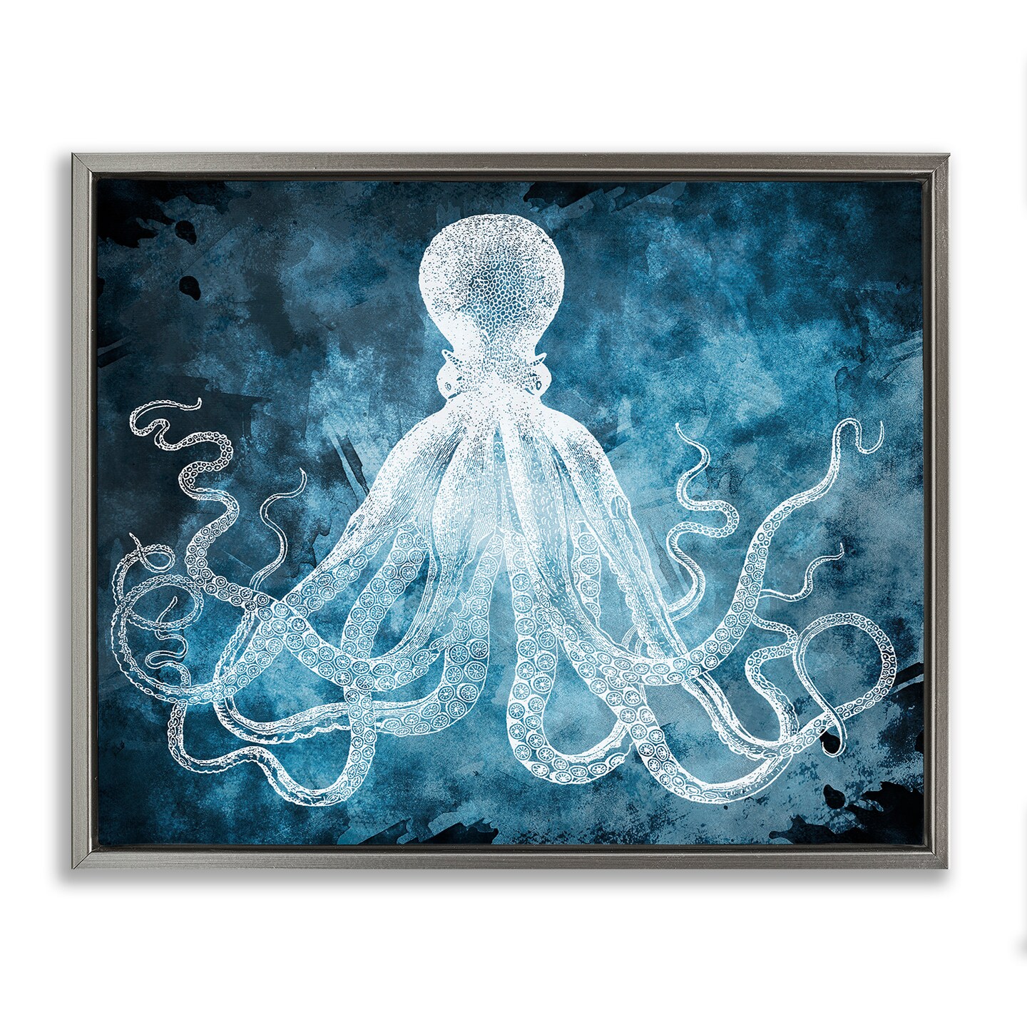 Stupell Industries Curled Octopus Tentacles Floating Frame By Marcus ...