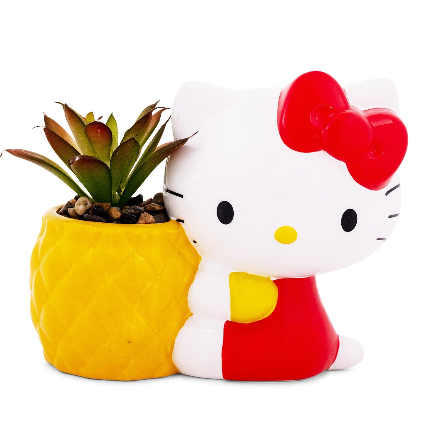 Sanrio Hello Kitty Pineapple Ceramic Mini Planter With Artificial ...