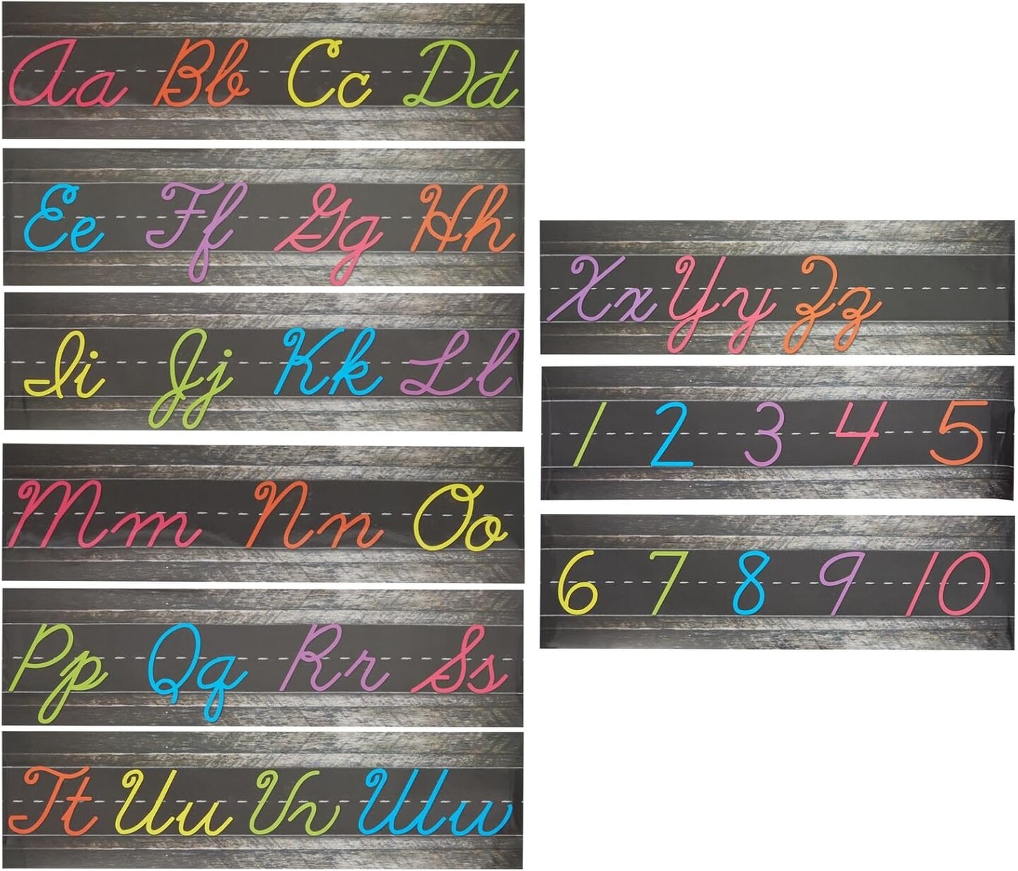 Numbers Bulletin Board Borders for Classroom (21x6 inches) - Pack of 9 ...